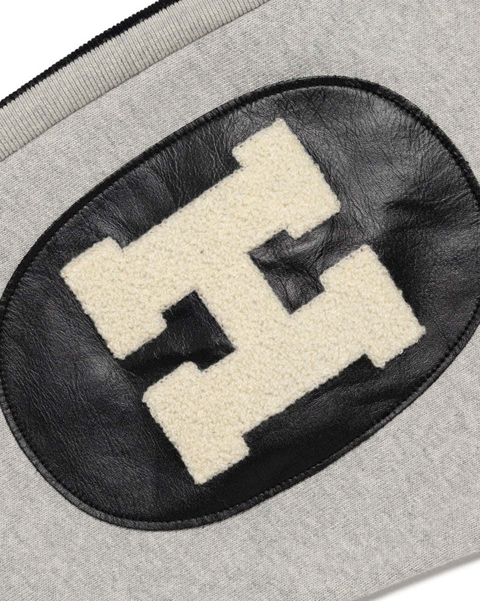 HUMAN MADE-ELBOW PATCH SWEATSHIRT-GRAY-HM30CS005 – HEADQUARTER